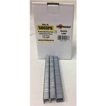 Spotnails 5803PG 3/8" Length X 5/16" Crown Width, 18 GA 92 Series ...