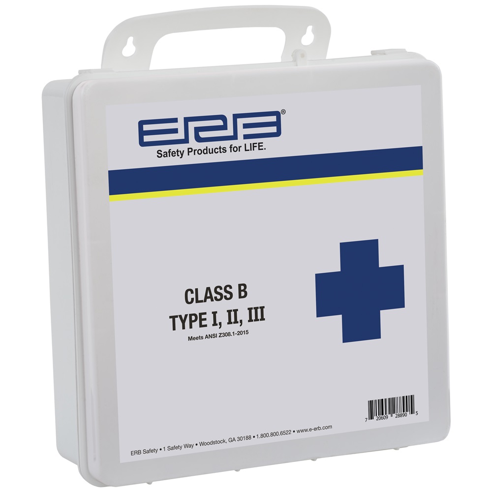 ERB 28890 Class B First Aid Kit, Plastic