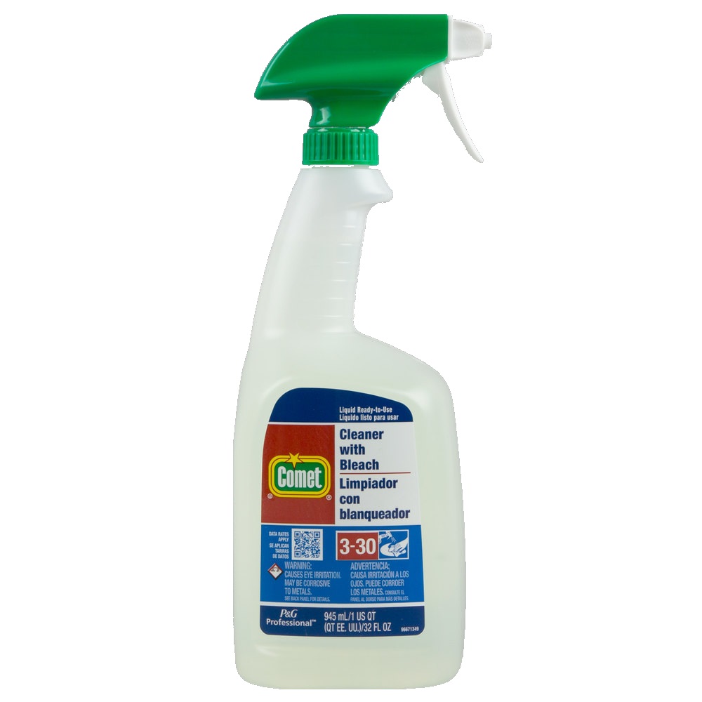 Comet Cleaner With Bleach, Clear 32 Oz. Spray Bottles, Mfg. number 02287